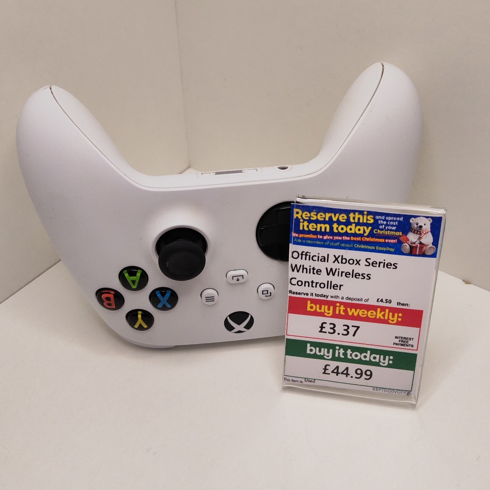 Pre-owned Official Xbox Series White Wireless Controller - Own4Less